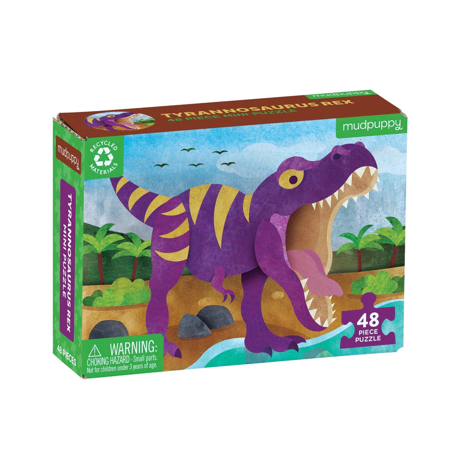 Mud Puppy | Mini Puzzle - Tyrannosaurus Rex 48pc